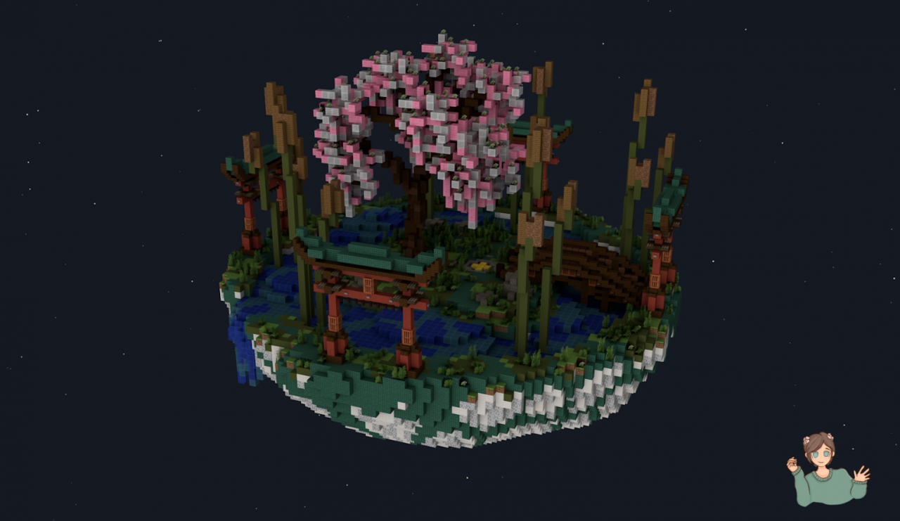 Oriental Island | Floating Hub 1.8+ Minecraft Map