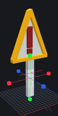 warning sign standing Minecraft Texture Pack