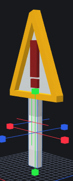 warning sign standing Minecraft Texture Pack