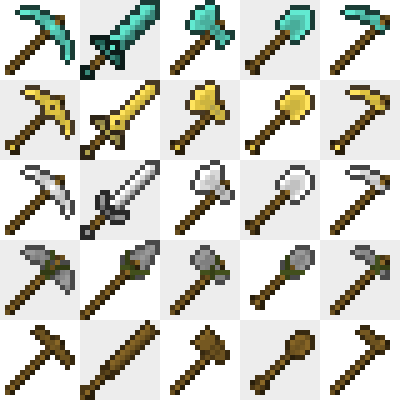 Nicer tools Minecraft Texture Pack