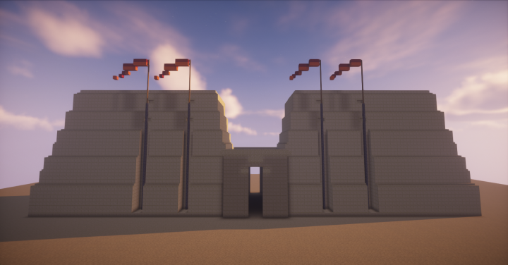 Templo Egipcio / Réplica del Proyecto Temple of Horus Minecraft Map
