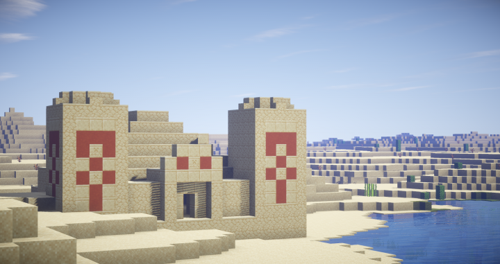 Seed: 3 Desert Temple + Village near Spawn Minecraft Project