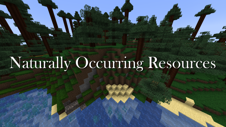 Naturally Occurring Resources Minecraft Texture Pack