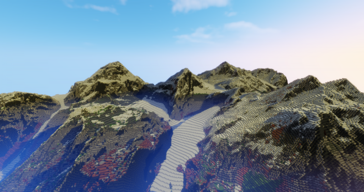 Small mountain range Minecraft Map