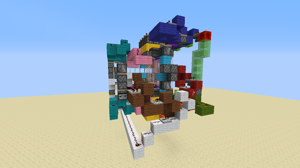 4x4 Code Door Minecraft Map