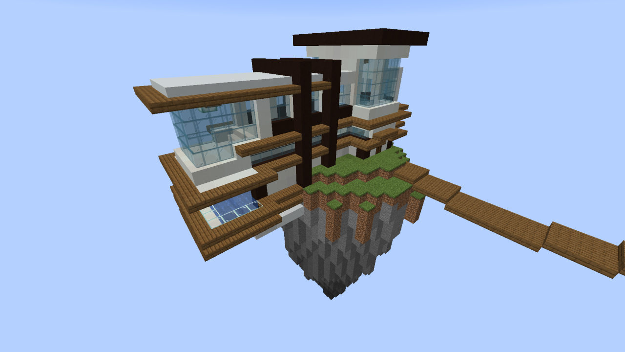 Modern Sky House - #4 Minecraft Map