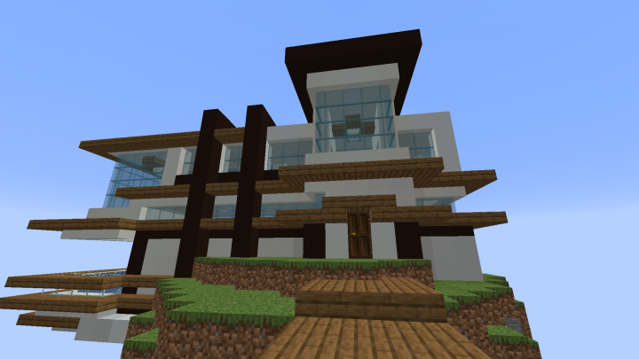 Modern Sky House - #4 Minecraft Map