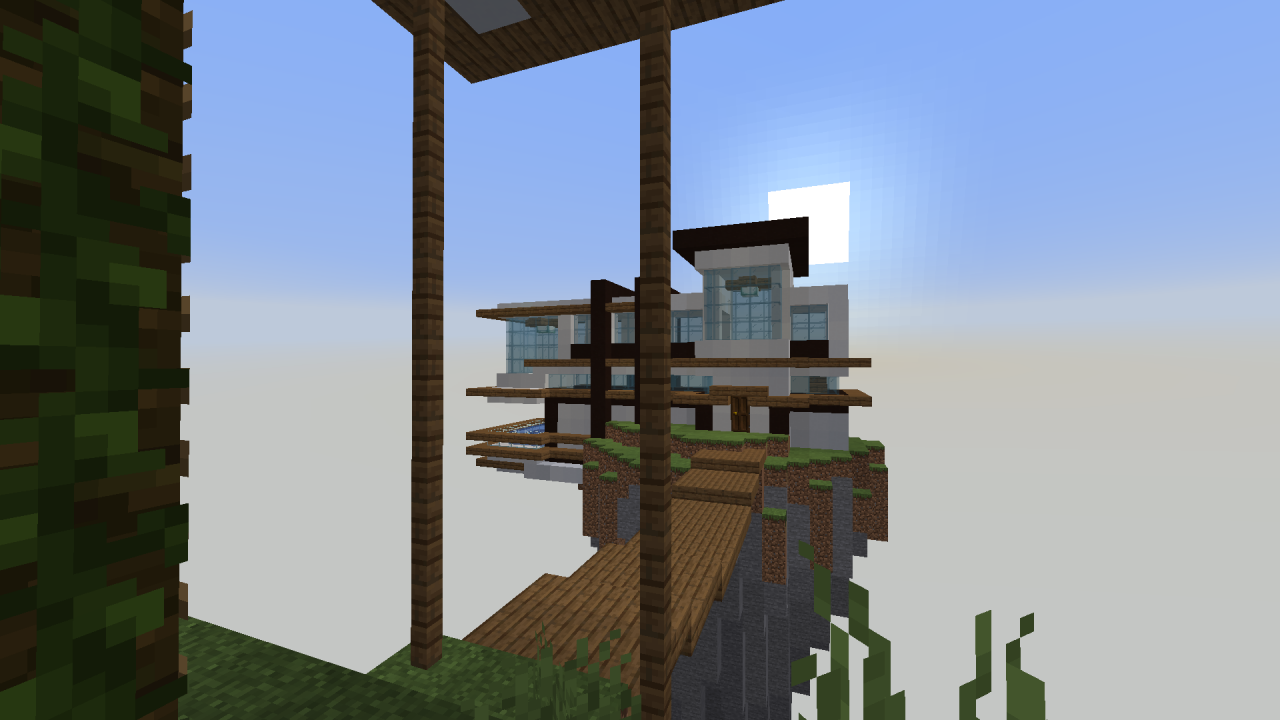 Modern Sky House - #4 Minecraft Map