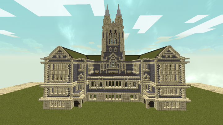 Replica of College Hall (close to 1:1 scale) Minecraft Map
