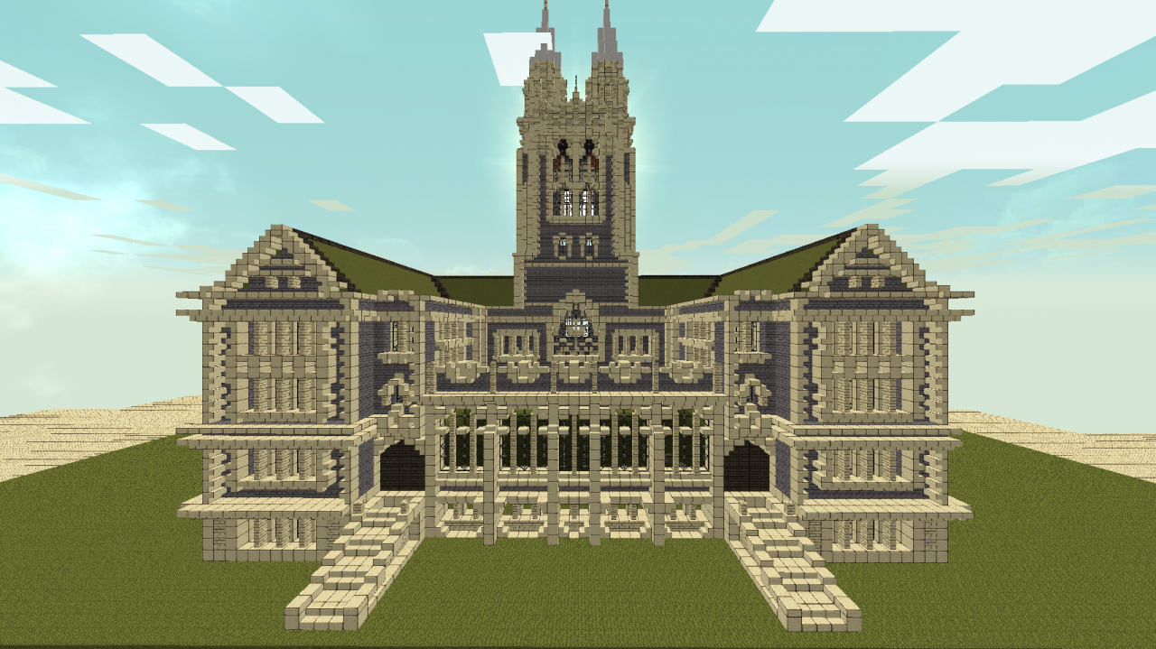 Replica of College Hall (close to 1:1 scale) Minecraft Map