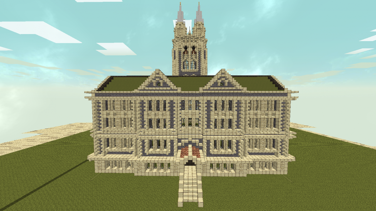 Replica of College Hall (close to 1:1 scale) Minecraft Map