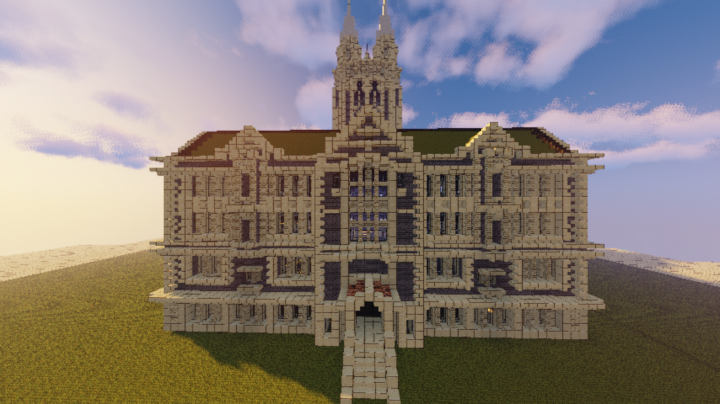 Replica of College Hall (close to 1:1 scale) Minecraft Map
