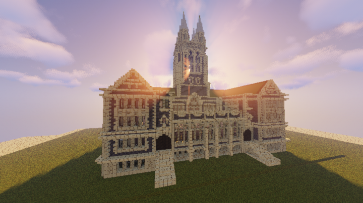 Replica of College Hall (close to 1:1 scale) Minecraft Map