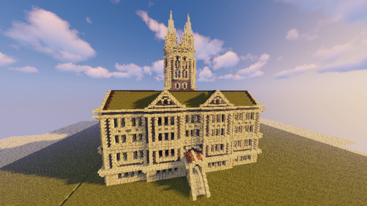 Replica of College Hall (close to 1:1 scale) Minecraft Map