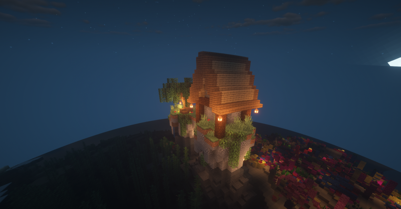 custom island w/small house Minecraft Map