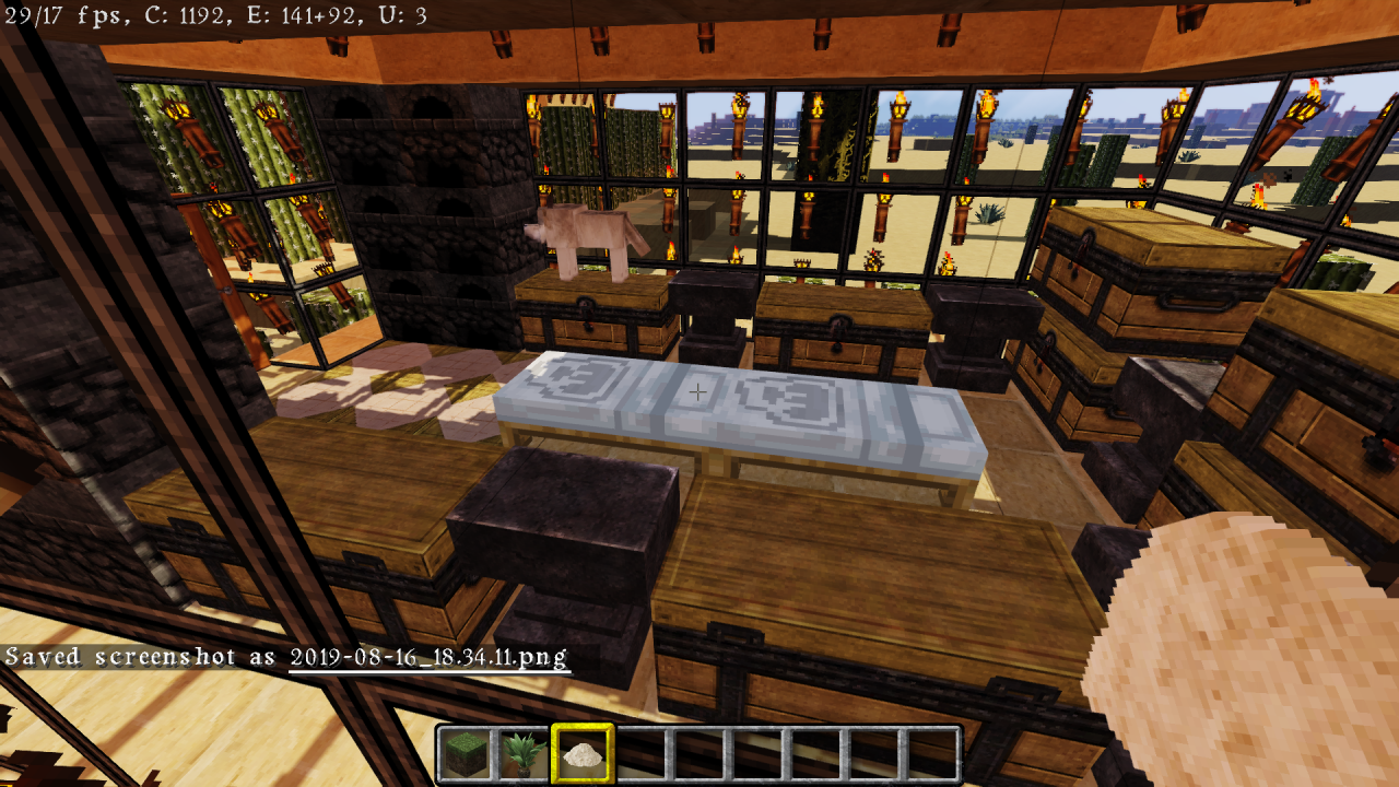 start your adventure near a sand castle and prison Minecraft Map