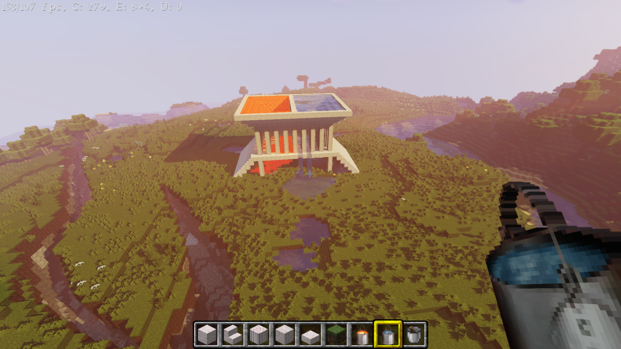 lava and water temple art Minecraft Map