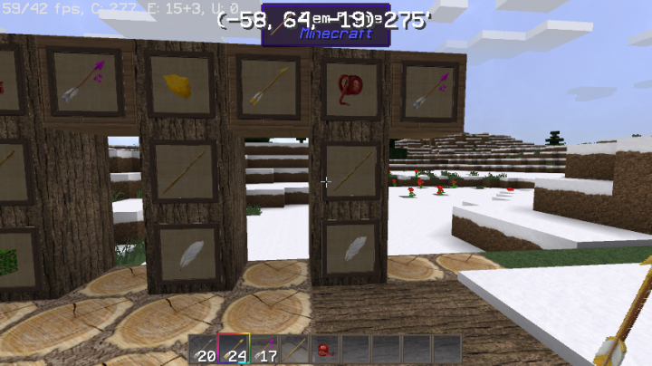 craftable arrows v2 Minecraft Data Pack