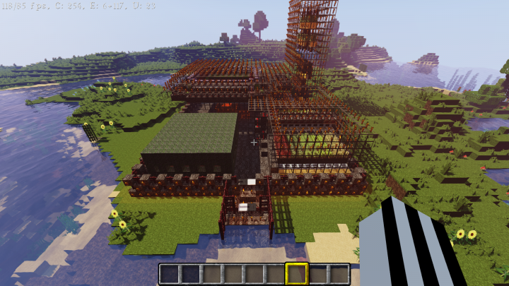 start your adventure on a big island with farms Minecraft Map