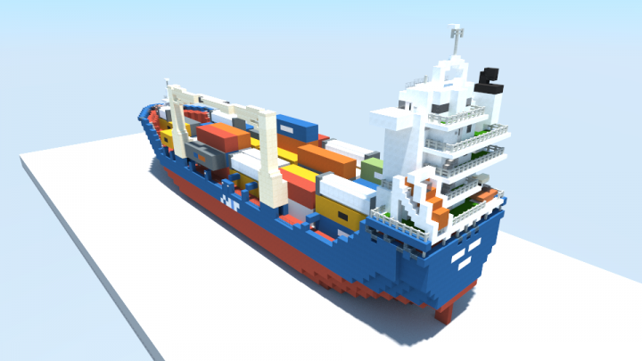 Samskip Hoffell (1:1 Scale Container Ship) Minecraft Map