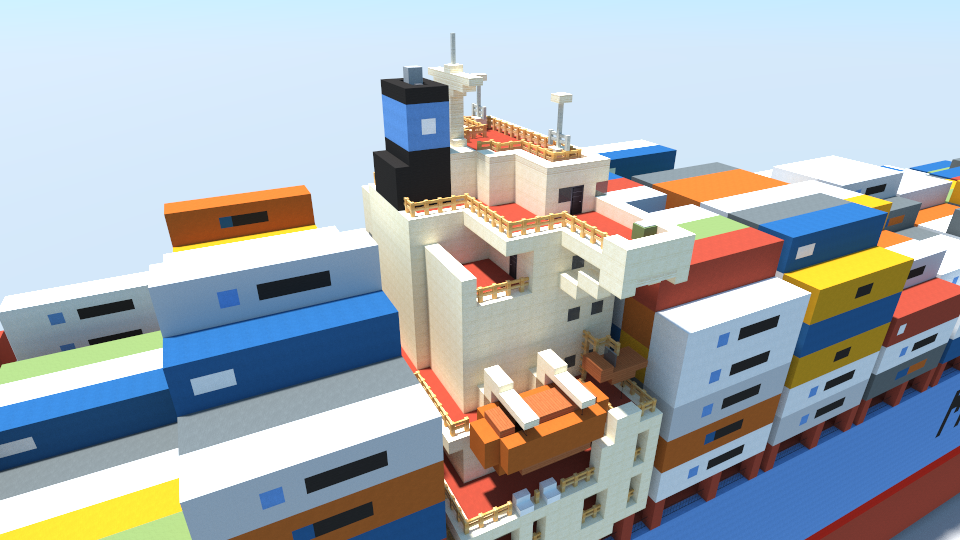 Maersk Gairloch (1:1 Scale Container Ship) Minecraft Map