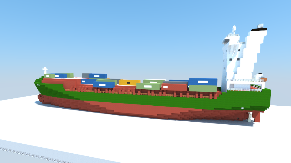 Elbcarrier (1:1 Scale Container Ship) Minecraft Map