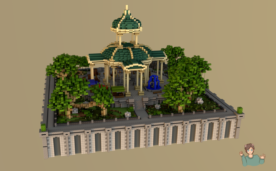 Emperor's Dome Hub | 105x105 Minecraft Map