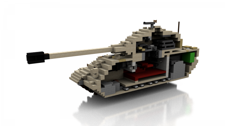 King Tiger tank 5.5:1 scale Minecraft Map