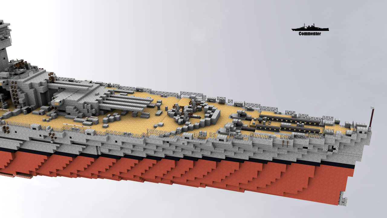 HMS Howe 1:1 Scale KGV Class Minecraft Map