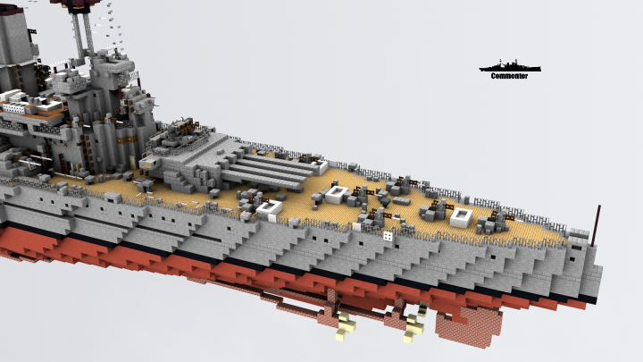 HMS Howe 1:1 Scale KGV Class Minecraft Map