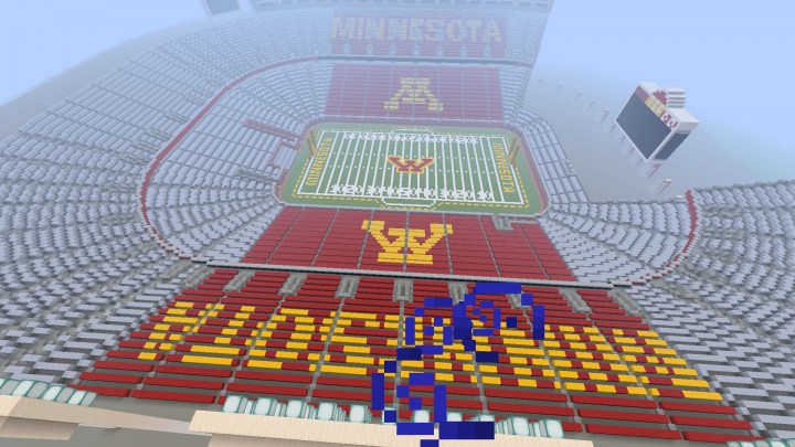 Minecraft TCF Bank Stadium- Home of the Minnesota Golden Gophers ...
