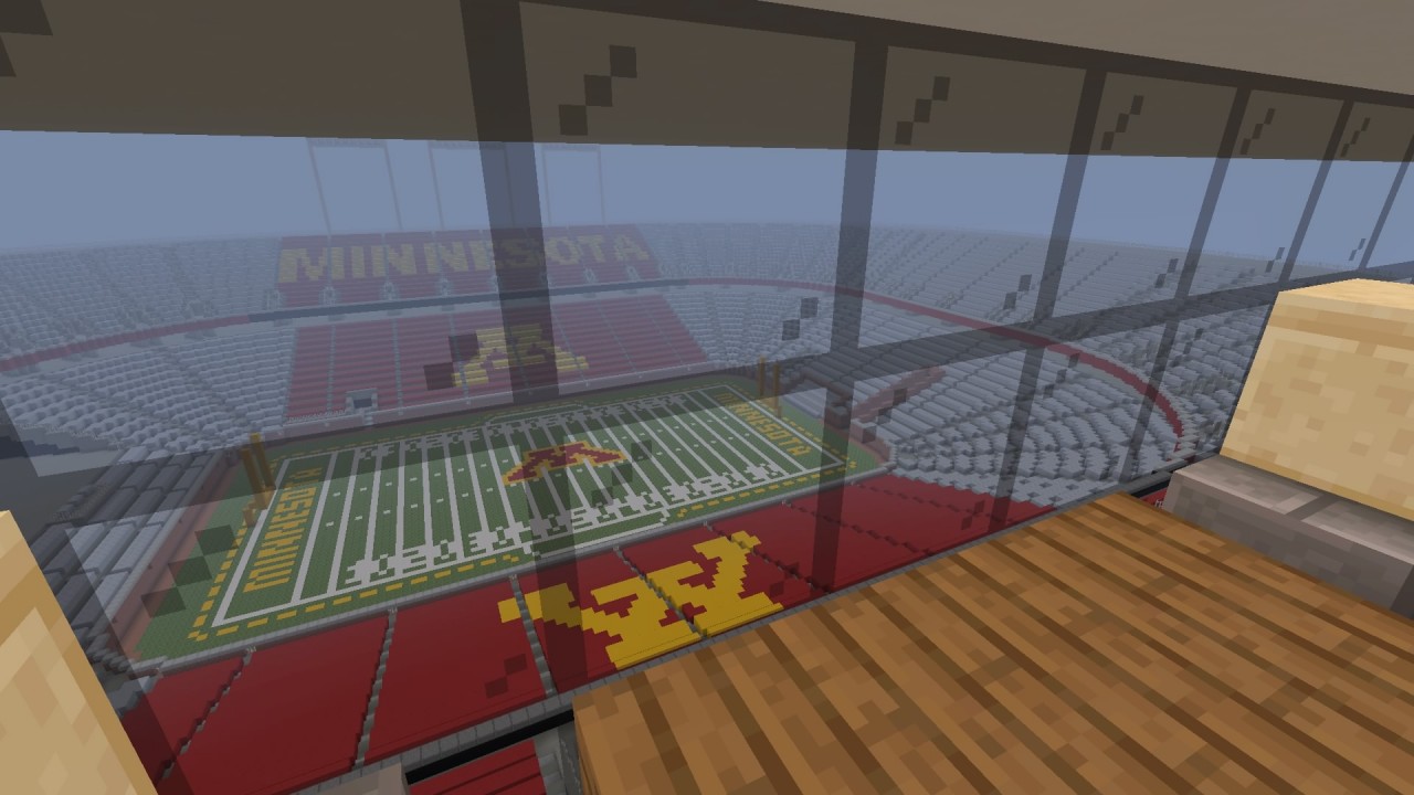 Minecraft TCF Bank Stadium- Home of the Minnesota Golden Gophers ...