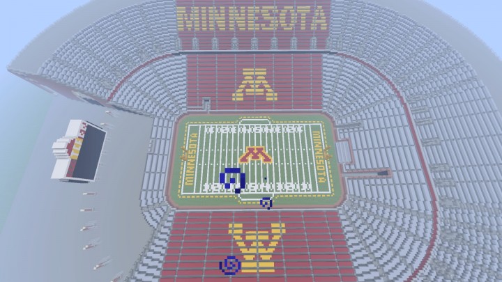 TCF Bank Stadium Home of the Minnesota Golden Gophers Minecraft Map