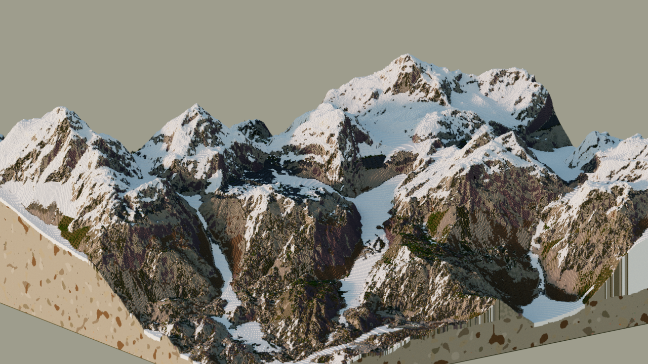 Small mountain range Minecraft Map