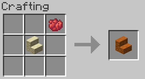 Red Sand and Sandstone Crafting Minecraft Data Pack