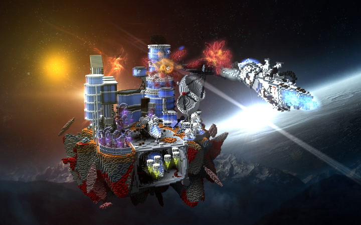 Battle in space Minecraft Map