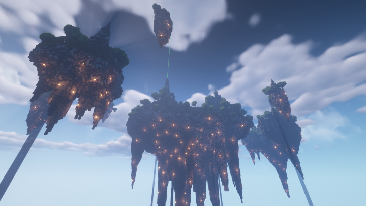 Huge Floating Island Spawn (Ignite Skyblock MC) Minecraft Map