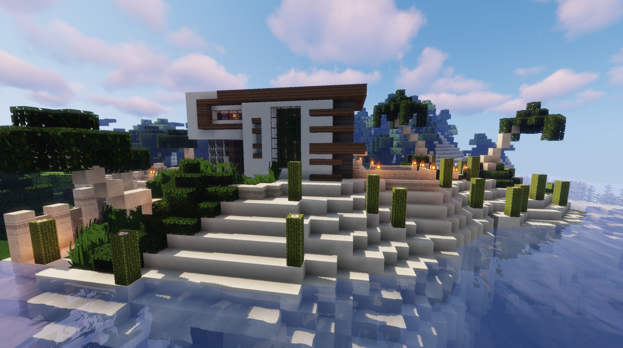 Realistic Modern Beach House Minecraft Map