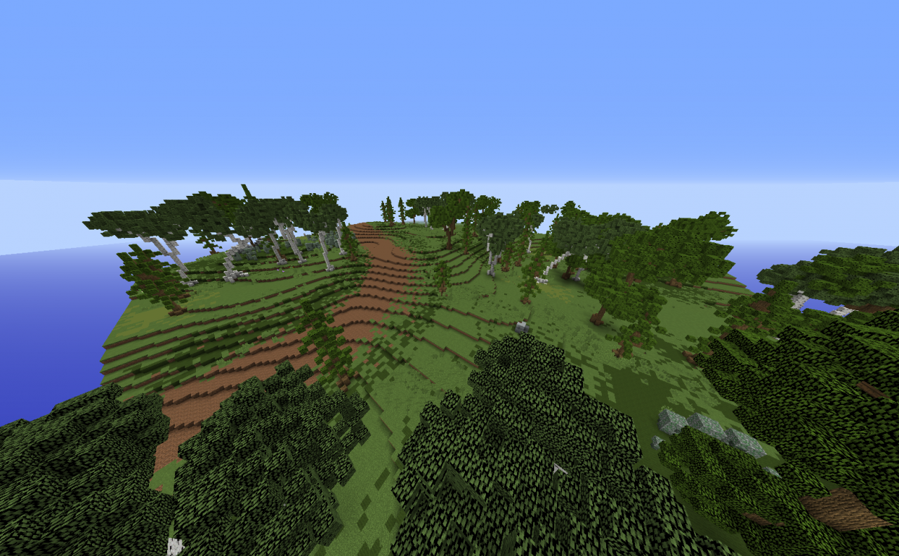 Beautiful Forest Warzone [512x512] Minecraft Map