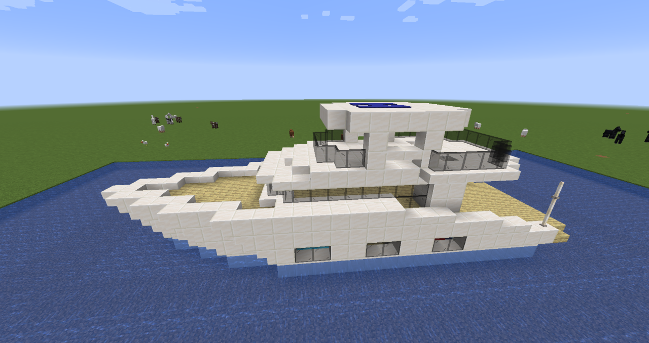 Modern yacht 5. Minecraft Map