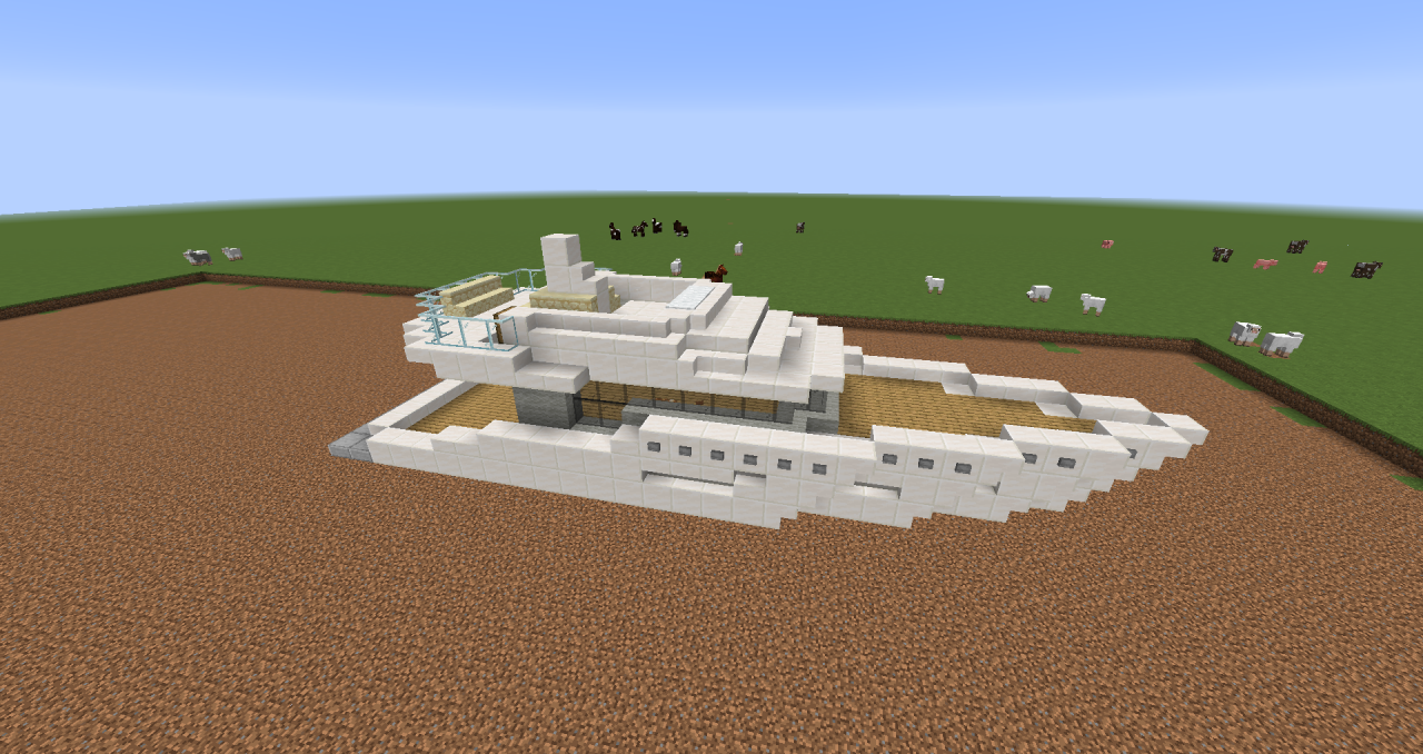 Simple modern small yacht 8. Minecraft Map