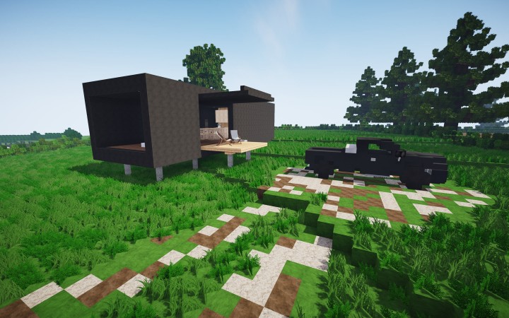 Modern Country Tiny House Minecraft Map