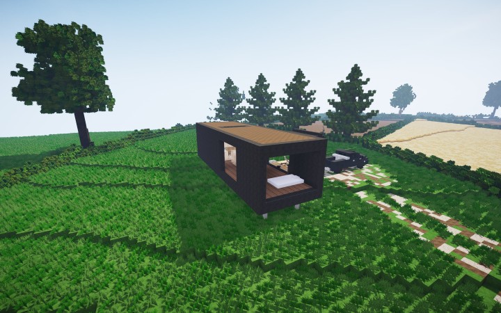 Modern Country Tiny House Minecraft Map
