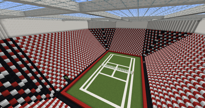 Simple modern tennis stadium Minecraft Map
