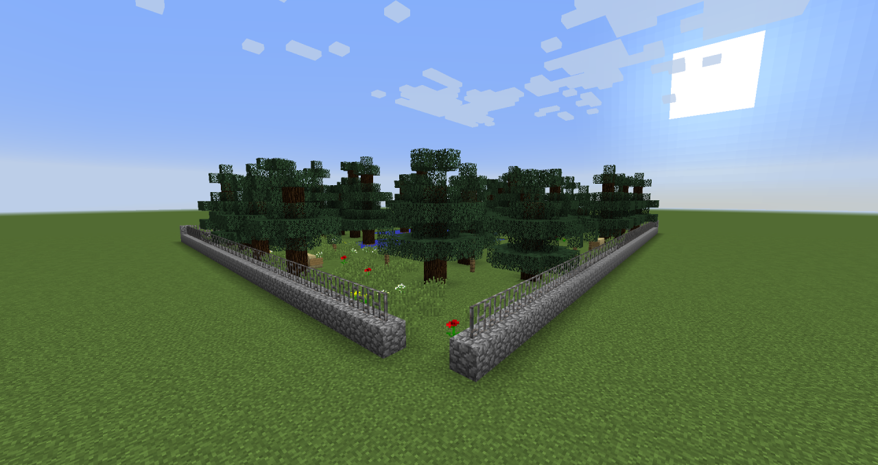 Simple mini park Minecraft Map