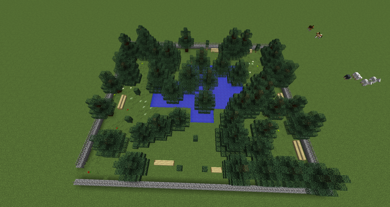 Simple mini park Minecraft Map