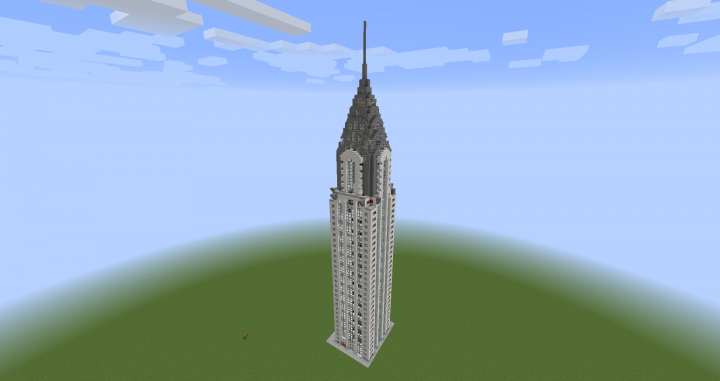 Skycraper Chrysler building (normal size) Minecraft Map