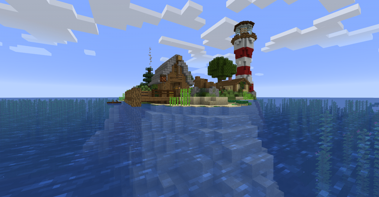 Island spawn survival Minecraft Map