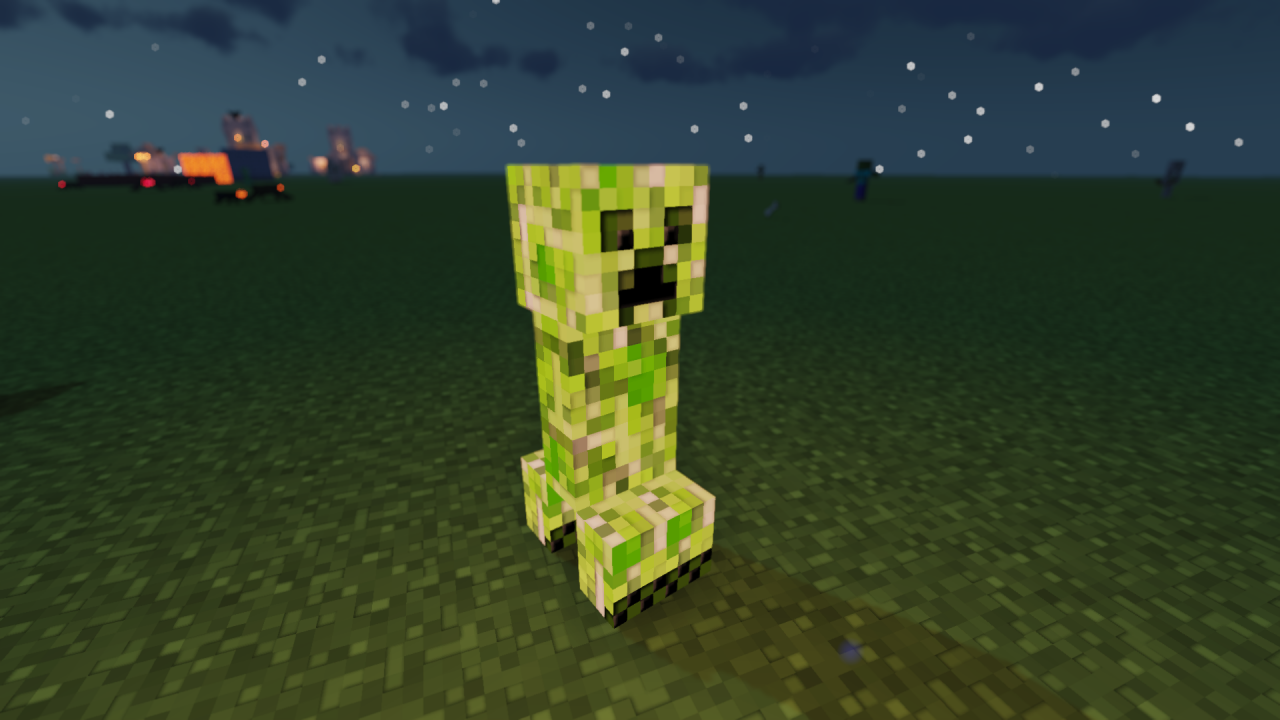 Vanilla 3D Layers + Random Colored Mobs 1.14 Minecraft Texture Pack