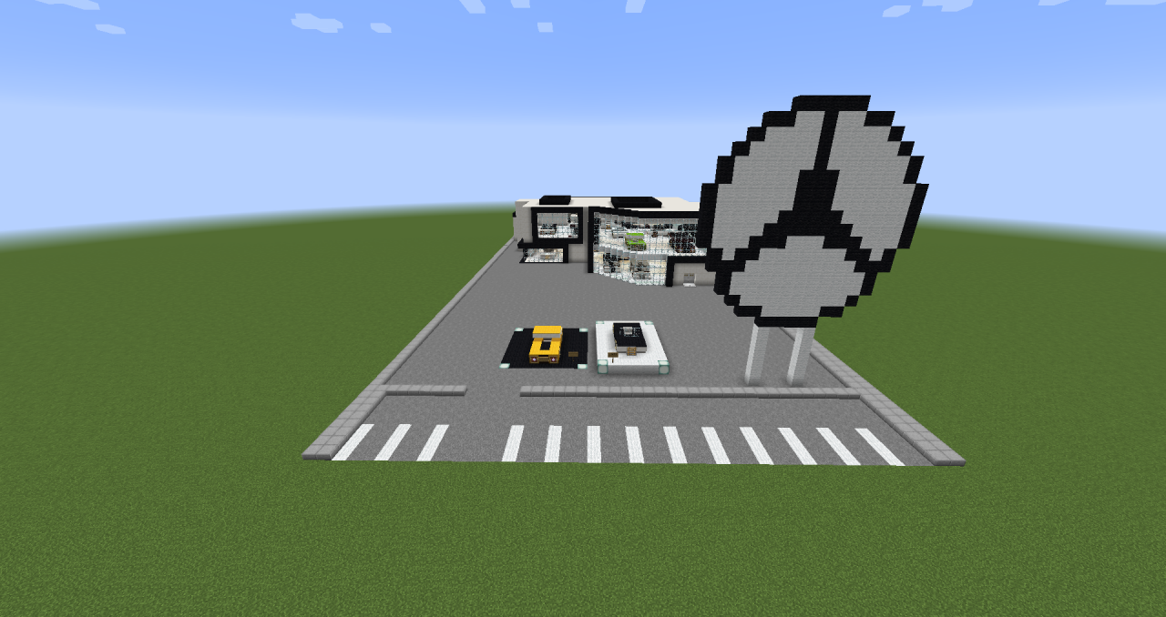 Mercedes-benz dealership Minecraft Map
